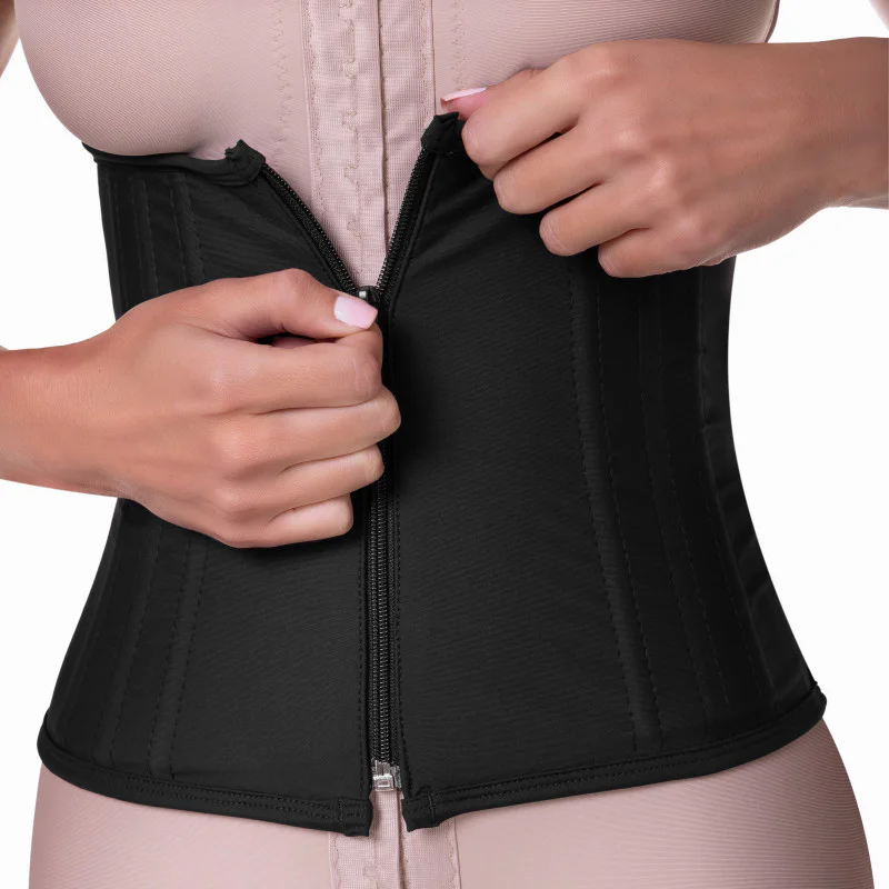 Corselete Para Remodelamento Costal Pós Cirúrgico Com Zíper